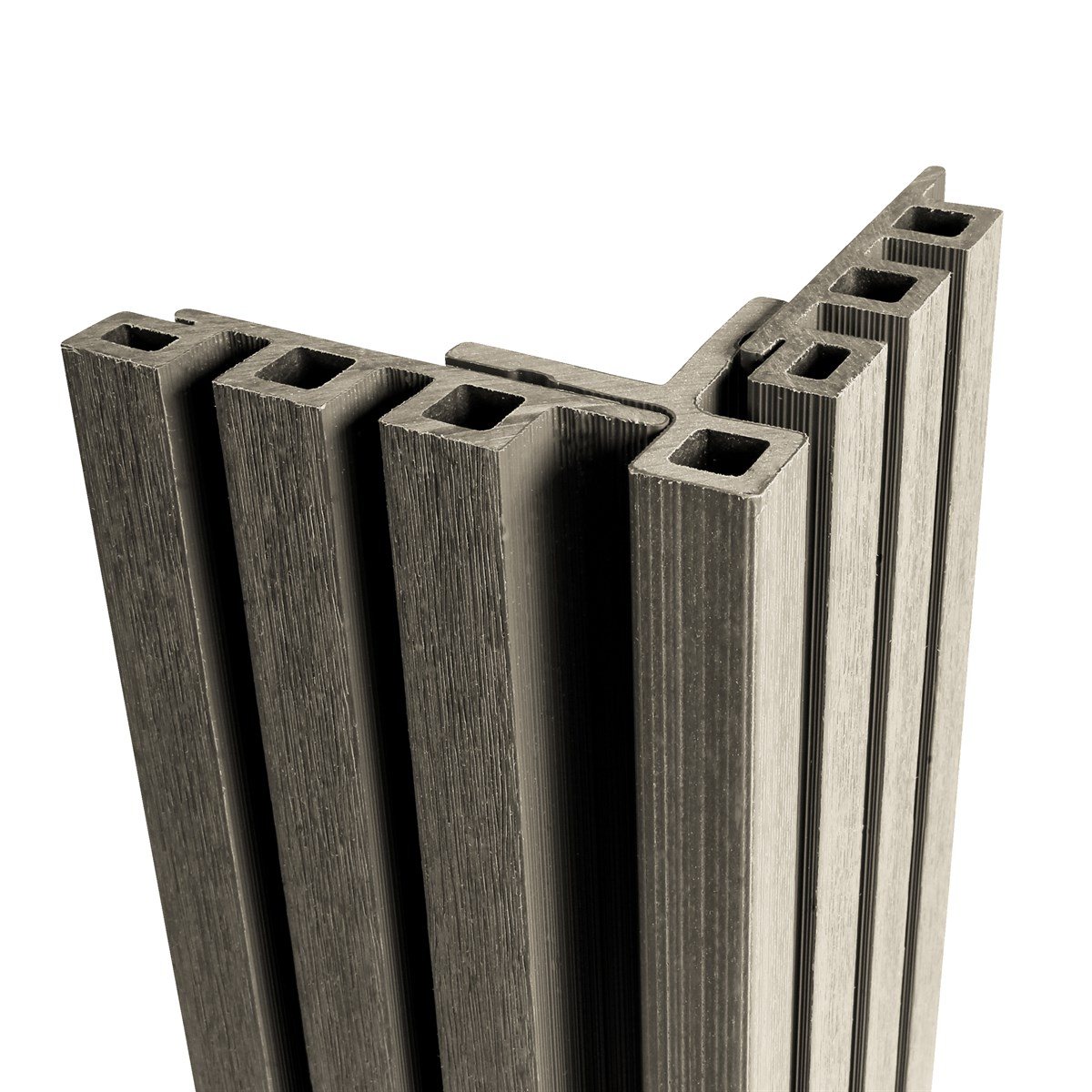 Ecoscape Forma - Silver Birch Composite Slatted Cladding Corner Trim | IMS