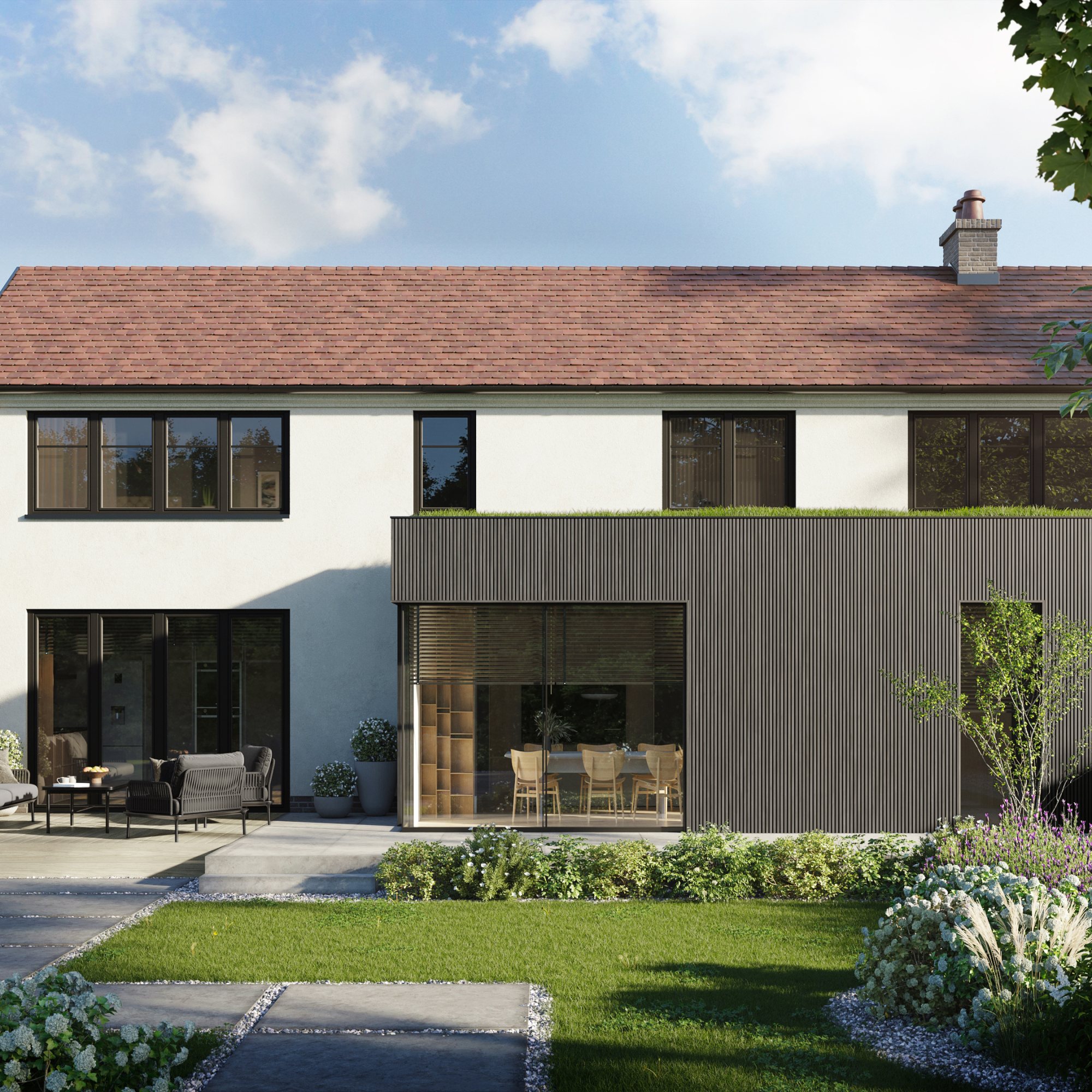 BM Architectural Argent Composite Slatted Cladding Board | IMS