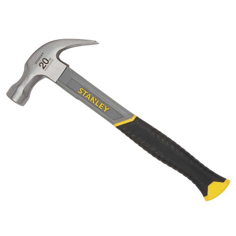 STANLEY - Curved Claw Hammer, Fibreglass Shaft | IMS
