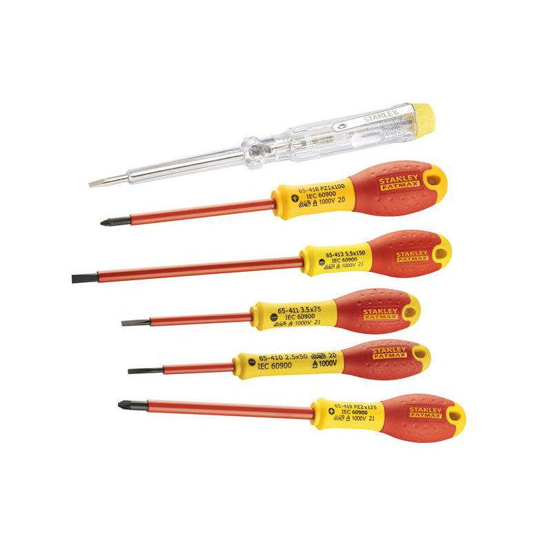 STANLEY - FatMax VDE Insulated Screwdriver Set, 6 Piece | IMS