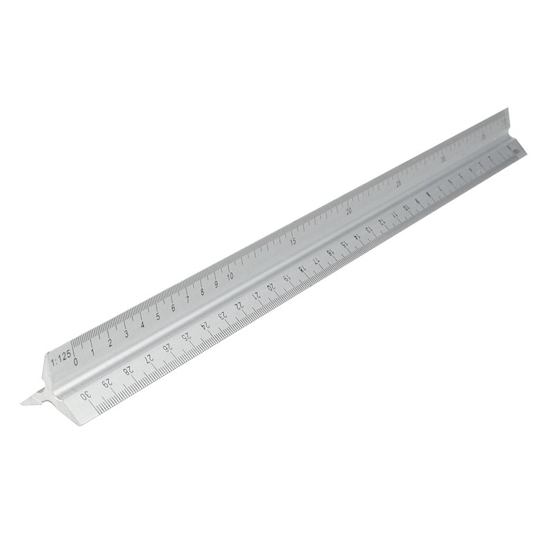 Faithfull - Aluminium Triangle Scale Rule 300mm | IMS