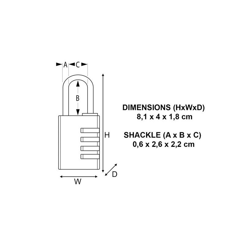 Master Lock - Brass Finish Combination Padlock | IMS