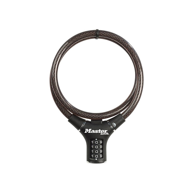 Master Lock - Black Steel Rigid Combination Cable 0.9m x 12mm | IMS