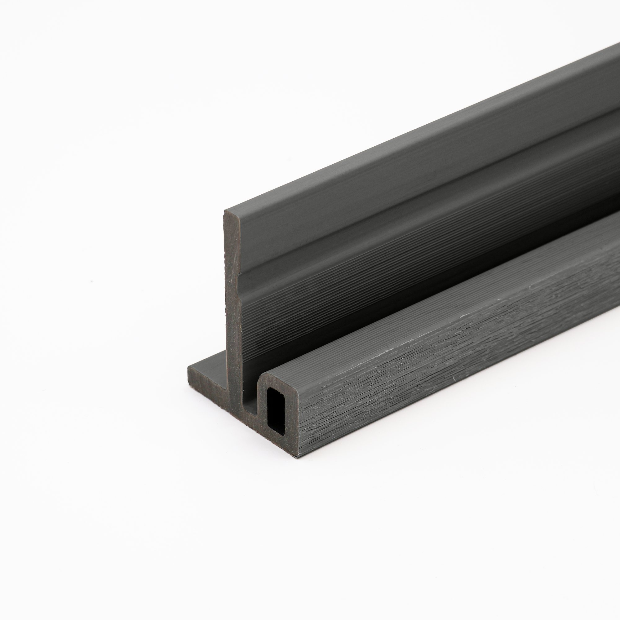 EazyClad 5S - Anthracite Composite Slatted Cladding End Trim | IMS