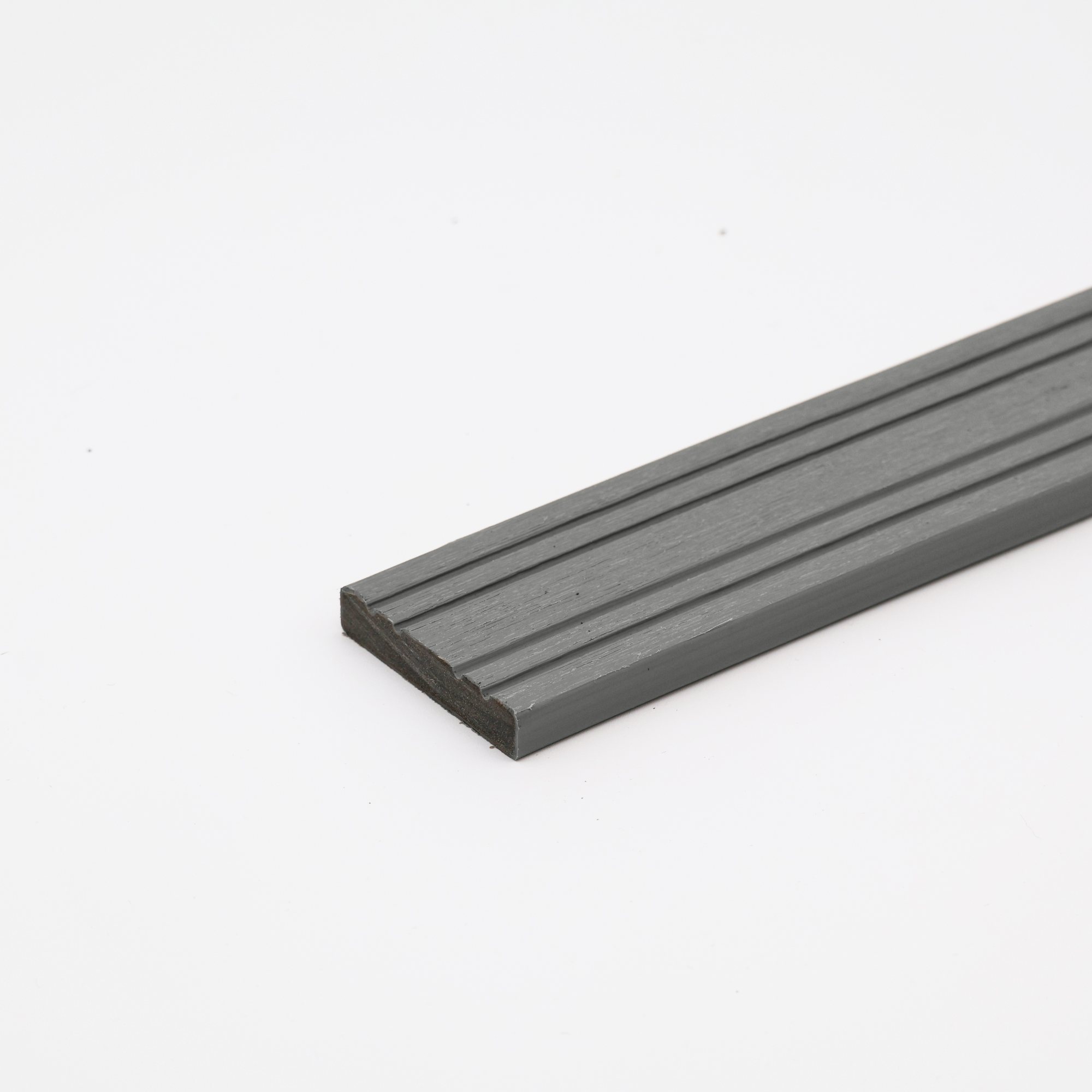 EazyClad 5S - Anthracite Composite Slatted Cladding Flat Trim | IMS