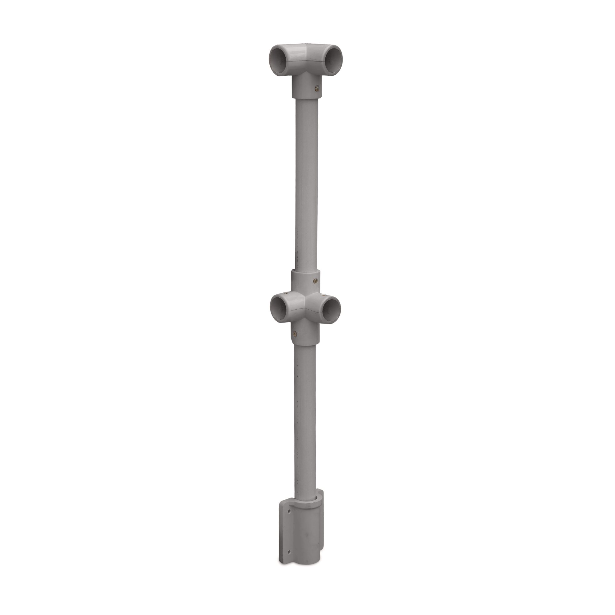 GRP Corner Post - Side Mount - Grey (RAL 7036) | IMS