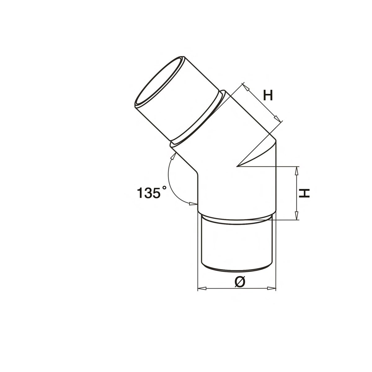135 Degree Radiused Elbow | IMS