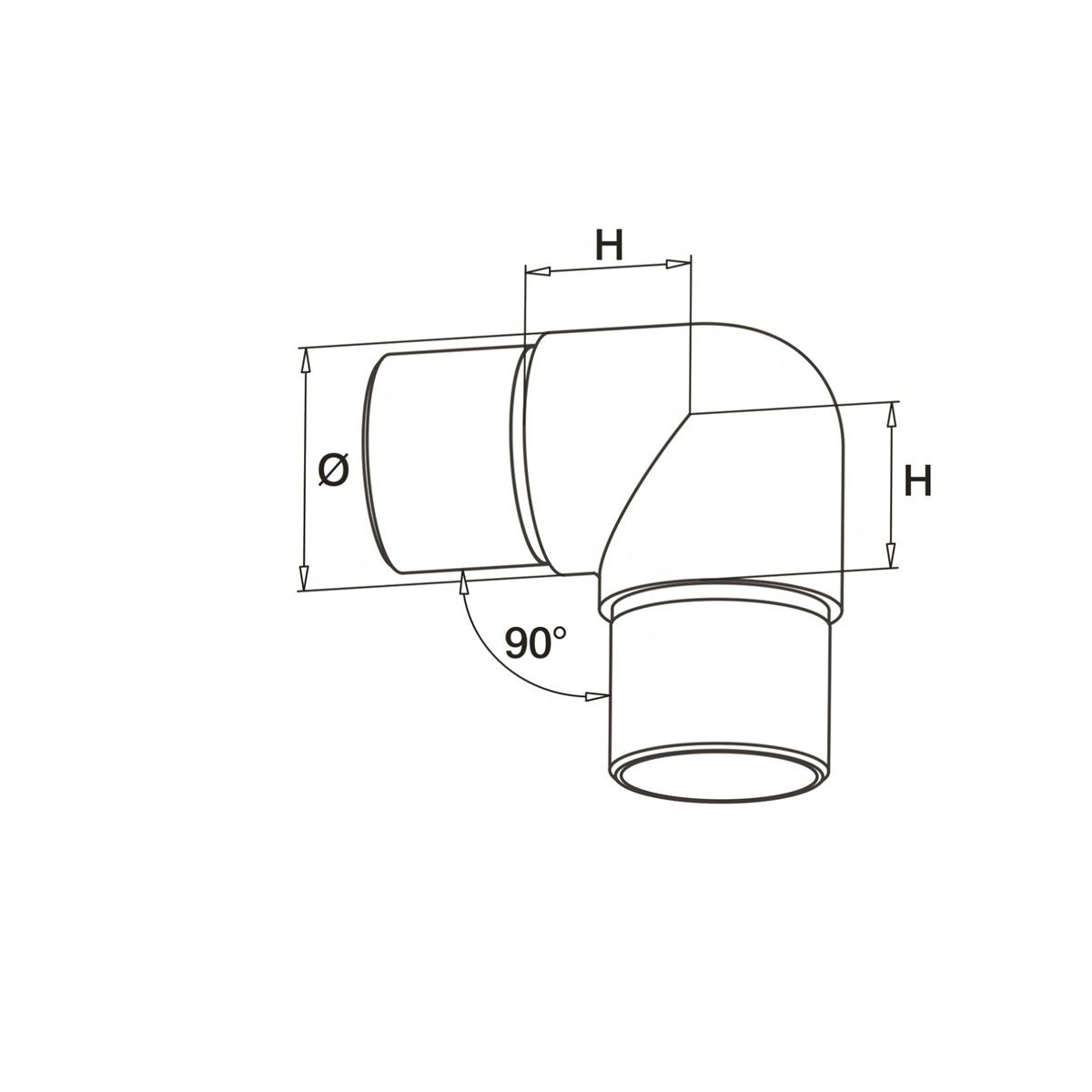 90 Degree Sweeping Elbow | IMS