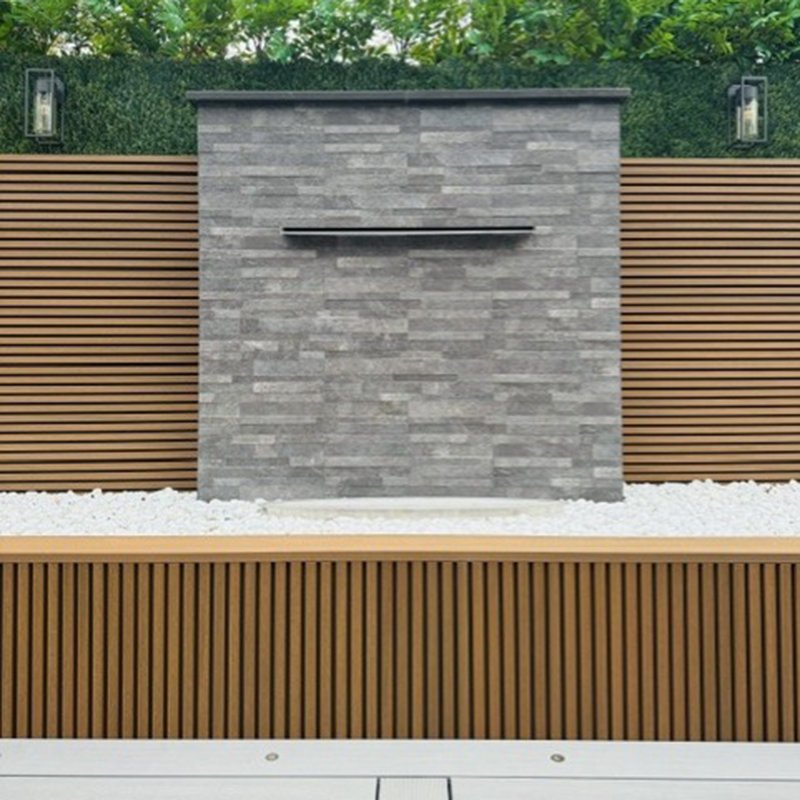 Ecoscape Forma - Spiced Oak Composite Slatted Cladding Board | IMS