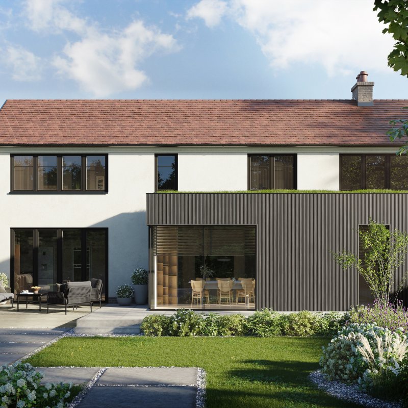 Ecoscape Forma - Argent Composite Slatted Cladding Board | IMS