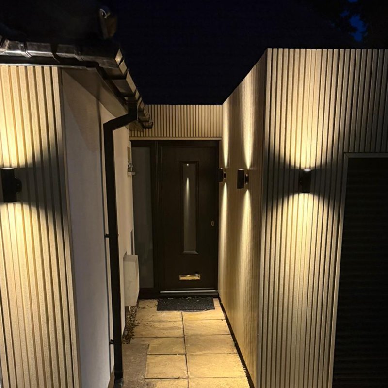 Ecoscape Forma - Light Oak Composite Slatted Cladding Board | IMS