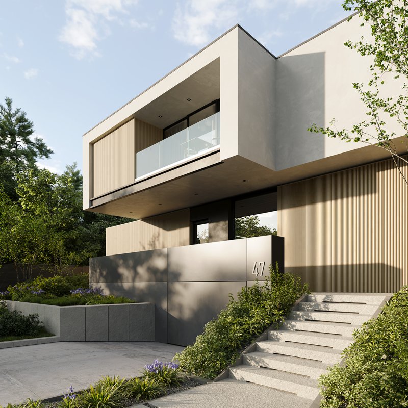 Ecoscape Forma - Light Oak Composite Slatted Cladding Board | IMS