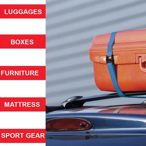 Master Lock - Lashing Strap with Metal Buckle, Grey 5m 150kg (Single) | IMS