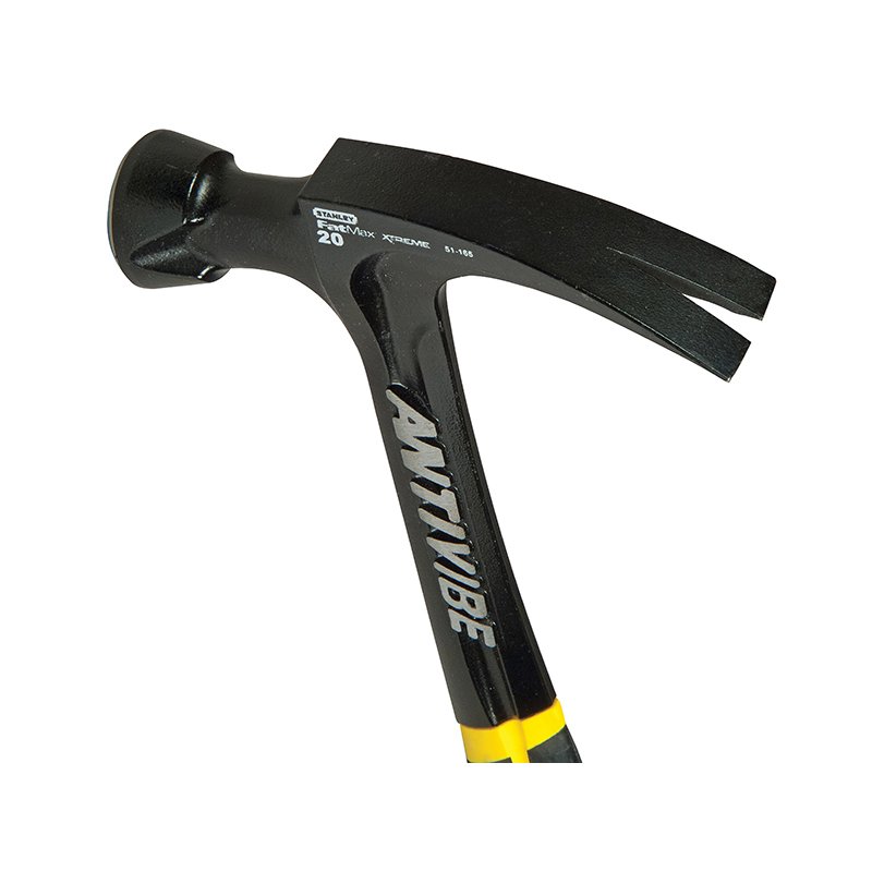 STANLEY - FatMax AntiVibe All Steel Rip Claw Hammer 570g (20oz) | IMS