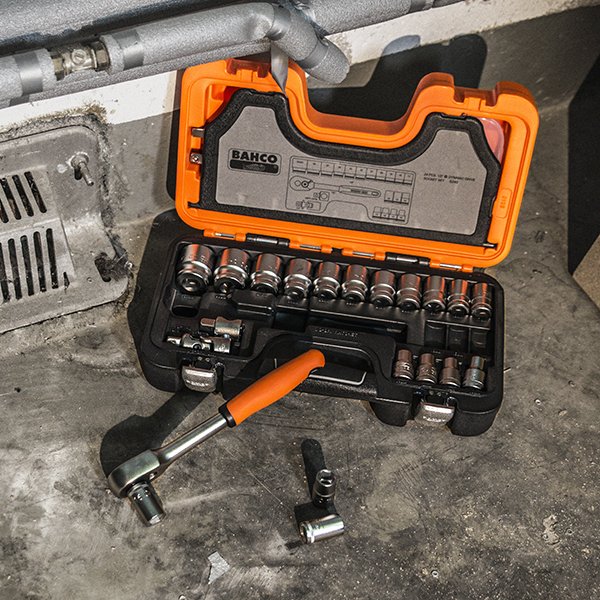 Bahco - S240 1/2in Drive Socket Set, 24 Piece | IMS