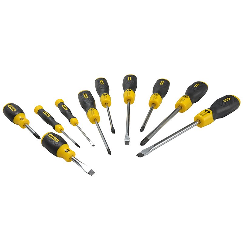 STANLEY - Cushion Grip Screwdriver Set, 10 Piece | IMS