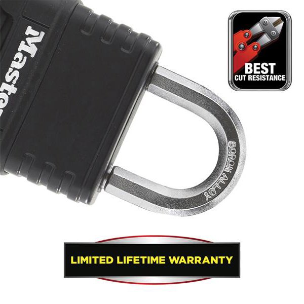 Master Lock - Excell 4-Digit Black Finish Combination 50mm Padlock | IMS