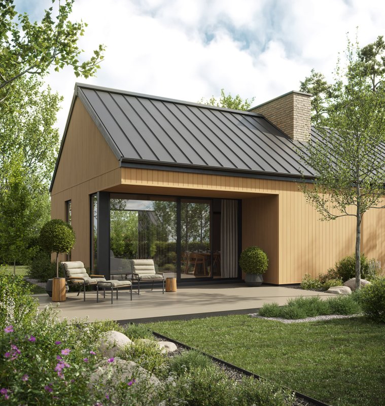 Ecoscape Forma - Natural Oak Composite Panel Cladding Board | IMS